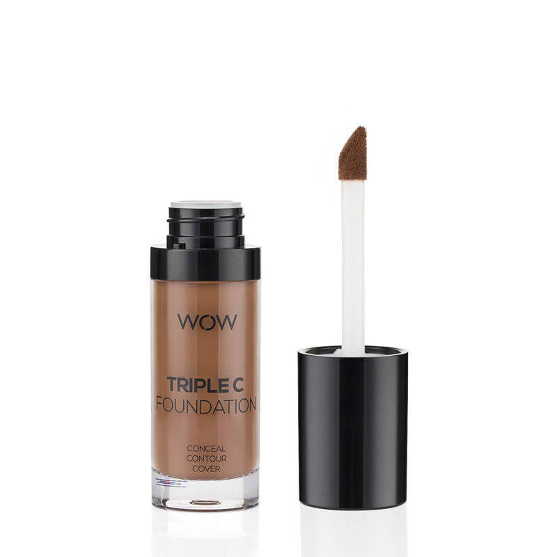 Wow Beauty TRIPLE C Foundation – Conceal, Contour, Cover